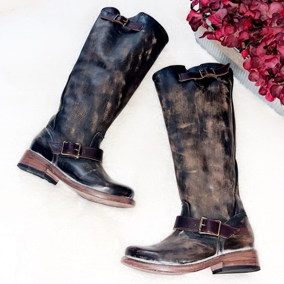 Freebird by Steven | Shoes | Freebird Contra Distressed Leather Moto Boot | Poshmark